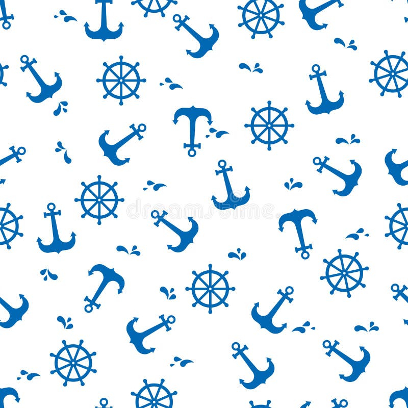 Anchor Seamless Vector Pattern Texture Background Stock Vector ...