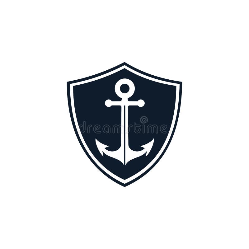 Anchor, Shield and Sword. Element for Logo, Symbol, Tattoo. Sleek Style. Vector. Stock Vector ...
