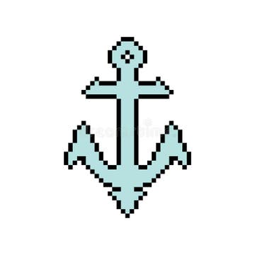 Pixel Art Anchor Stock Illustrations – 71 Pixel Art Anchor Stock ...