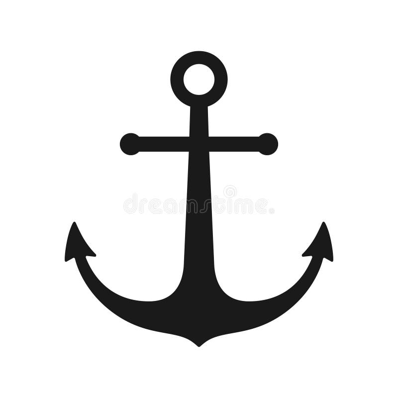 Nautical Symbol with Compass and Crossed Anchors Stock Vector ...