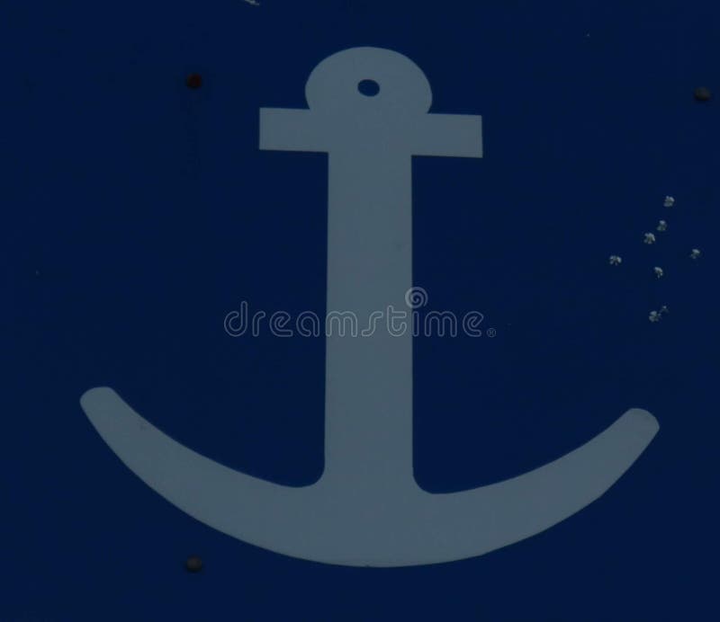 Anchor traffic sign stock image. Image of white, blue - 173561679