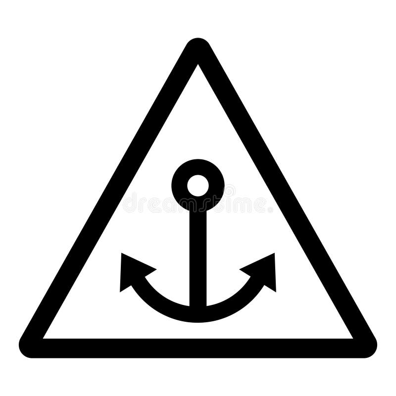 Anchor Symbol Sign, Vector Illustration, Isolate on White Background ...