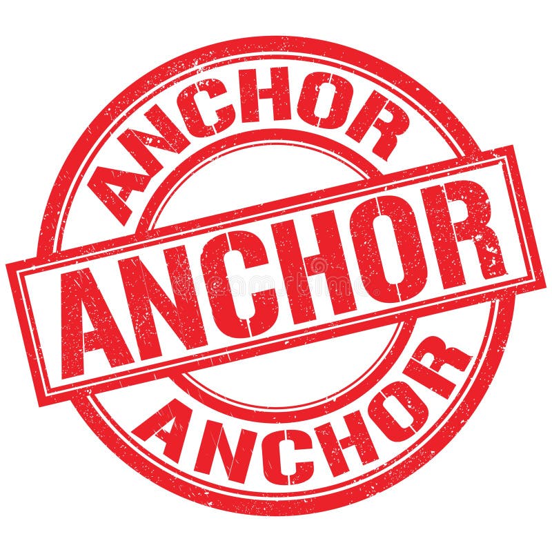 ANCHOR Text Written on Red Stamp Sign Stock Illustration - Illustration ...