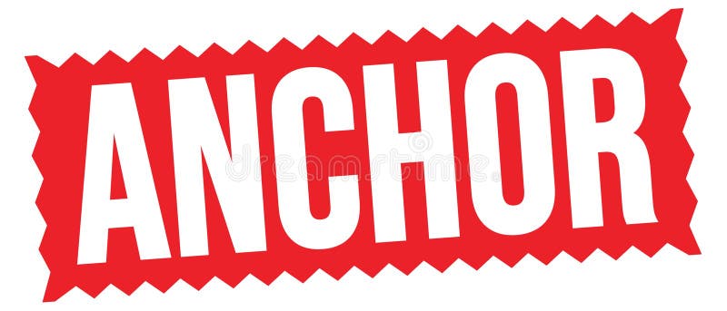 ANCHOR Text Written on Red Stamp Sign Stock Illustration - Illustration ...