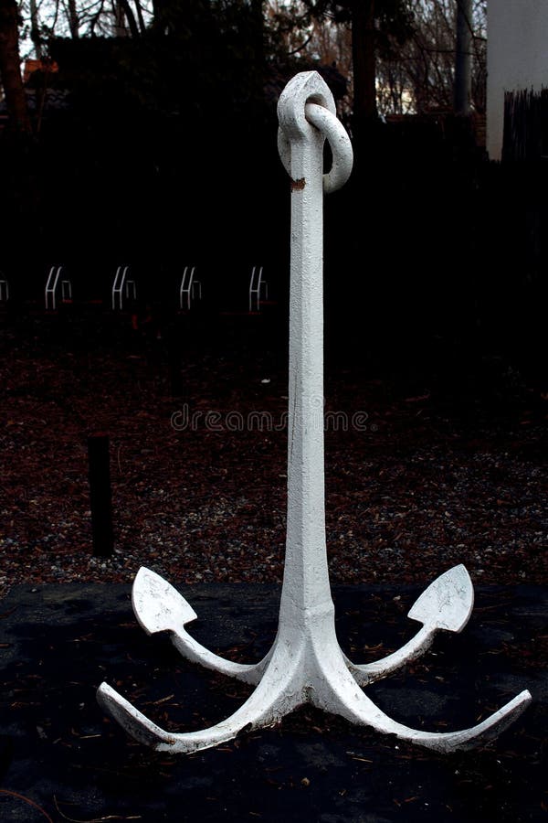Anchor stock image. Image of white, anchor, standing - 88224477