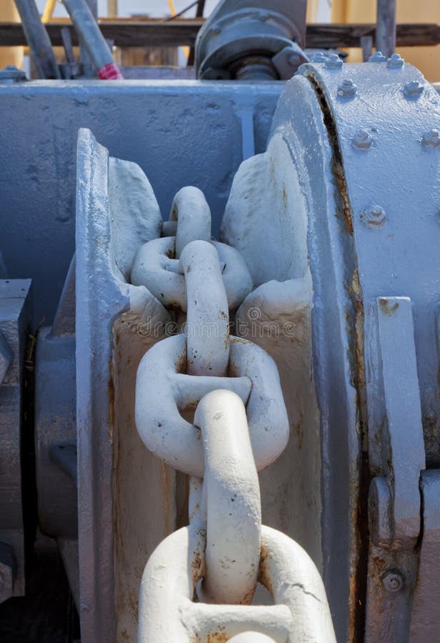 Anchor windlass stock image. Image of rusty, winch, windlass - 26552211