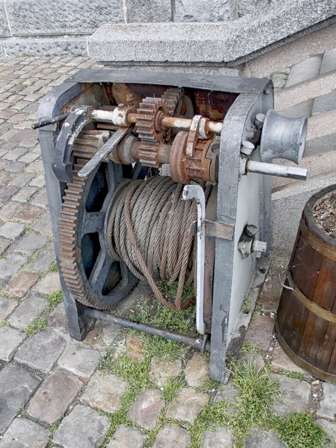 Anchor windlass stock image. Image of drop, forward, mooring - 71228009