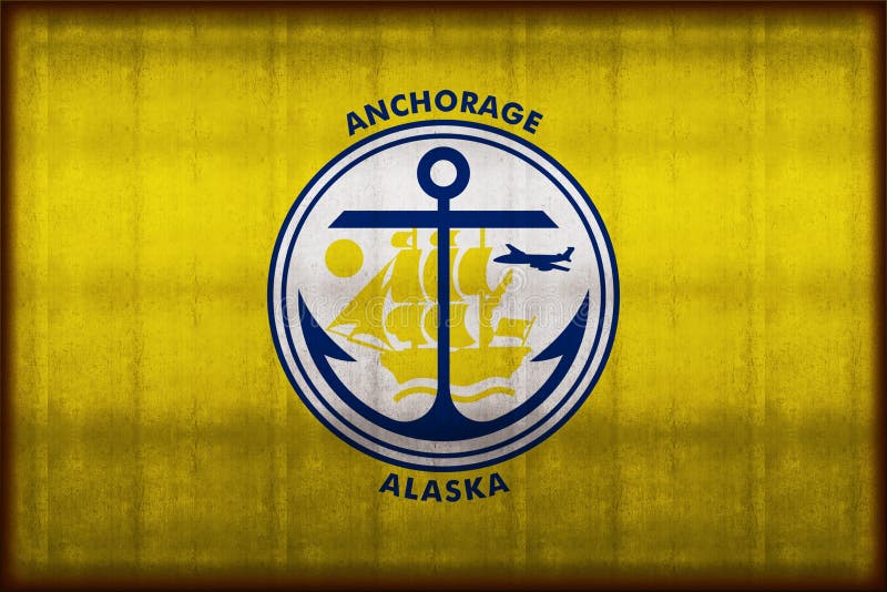 Anchorage Alaska Rusty Flag Illustration Stock Illustration ... Anchorage Alaska Rusty Flag Illustration Stock Illustration ...
