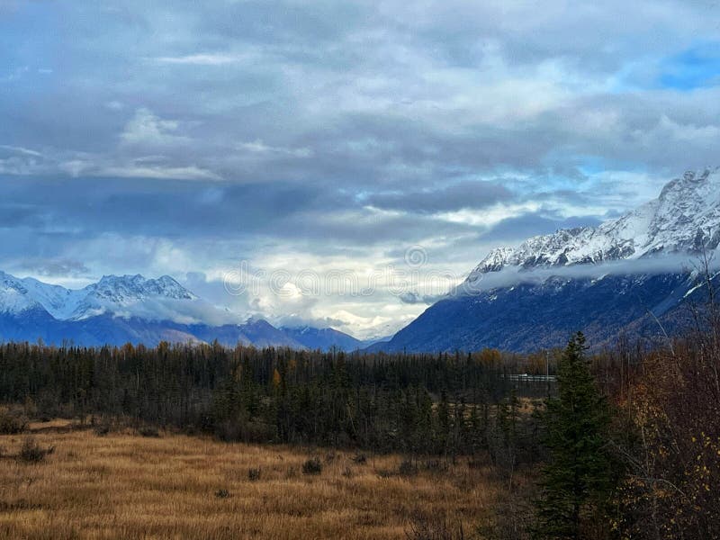 Anchorage Alaska Views in Fall. Stock Photo - Image of wilderness ...
