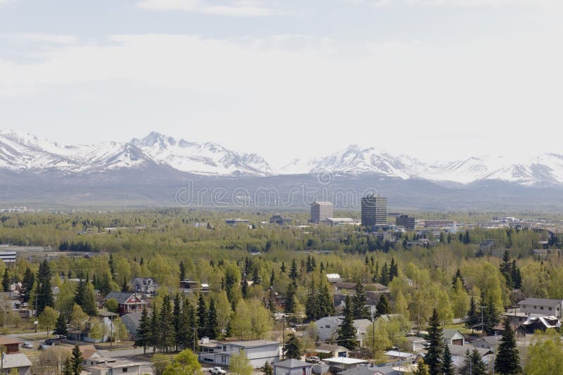 Anchorage City stock image. Image of sunset, water, inlet - 30285733