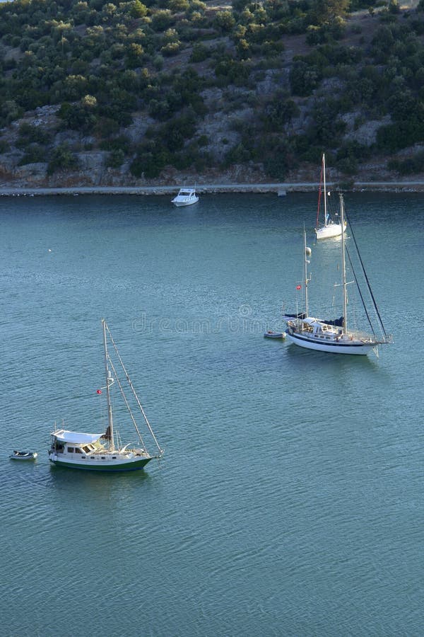 Anchored sailboats stock photo. Image of vertical, anchored - 28769106