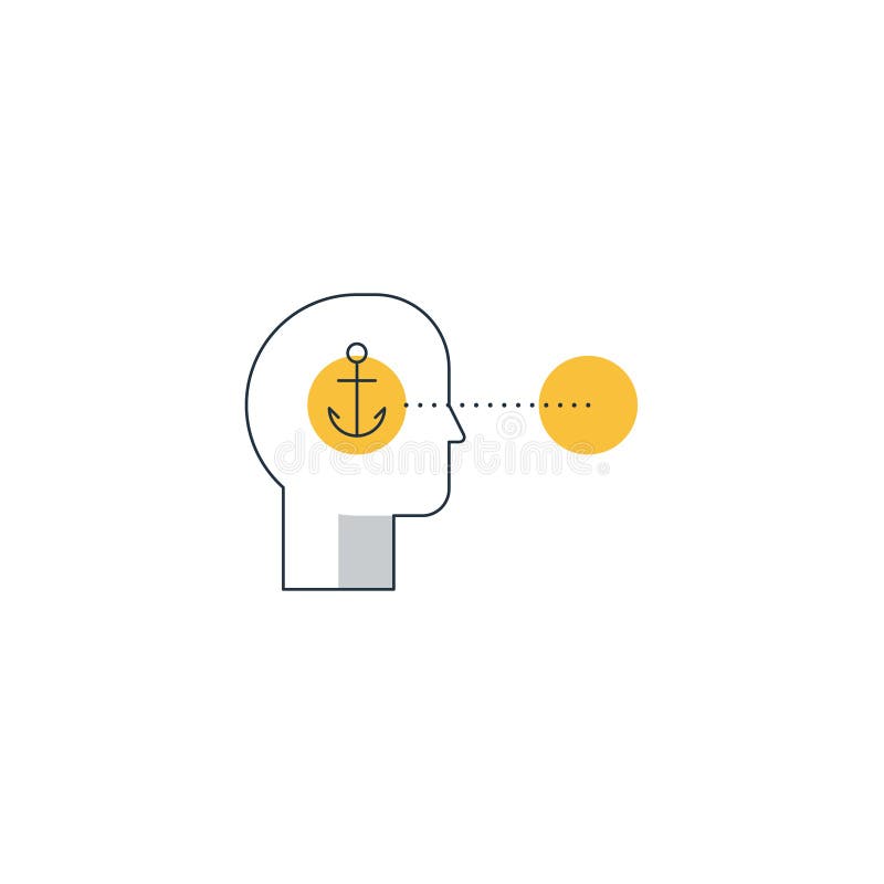 Anchoring or Focalism, Cognitive Bias, Decision Making Concept ... Anchoring or Focalism, Cognitive Bias, Decision Making Concept ...