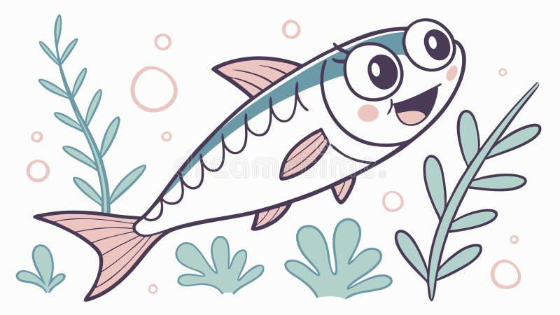 Anchovies Fish Harsh Knocks Forest Notebook Vector Stock Vector ...