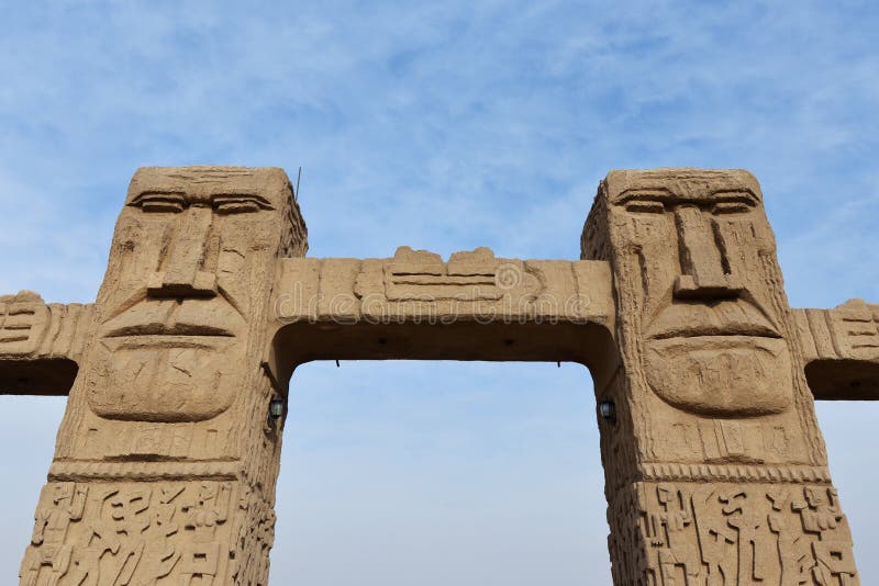 Totem Pattern In Chinese Western Area Stock Image - Image of local ...