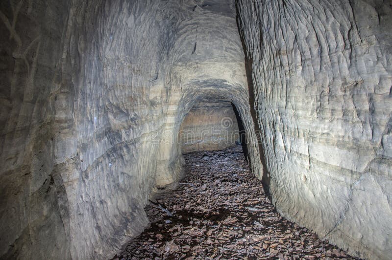 Ancient abandoned gallery stock image. Image of coal - 133342243