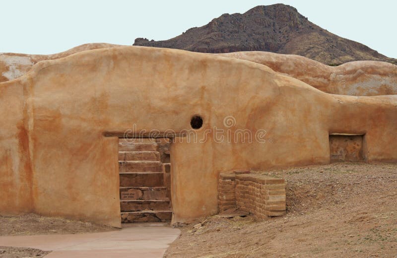 Ancient adobe building stock photo. Image of entrance - 29914566