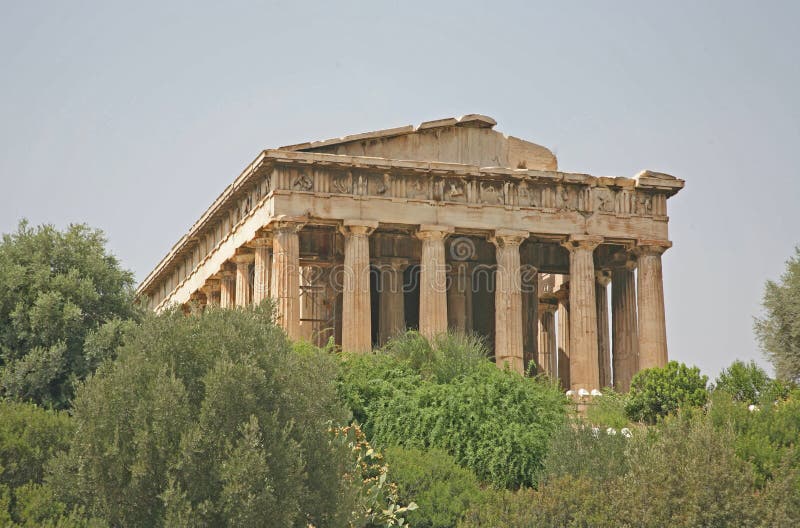 Ancient Agora, Athens stock photo. Image of agora, column - 15831656