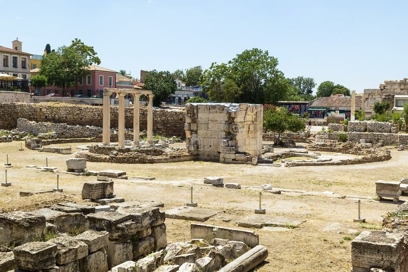 Ancient Agora of Athens stock image. Image of historical - 32103477