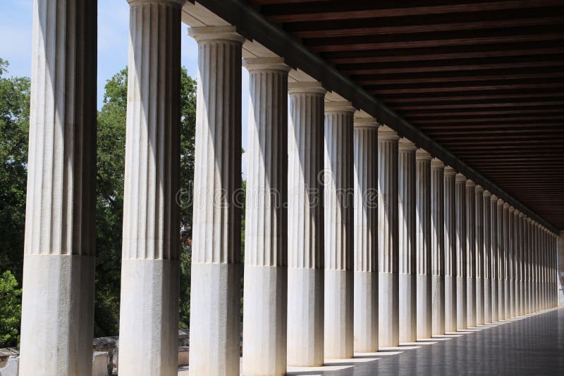 Ancient Agora of Athens stock image. Image of famous - 42001023
