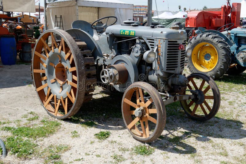 Pontasserchio, Pisa Italy 04-22-2023 - a Landini Ancient Agricultural ...