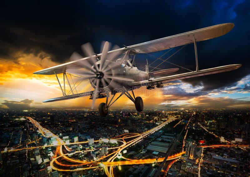 Ancient airplane stock photo. Image of force, transportation - 79877726