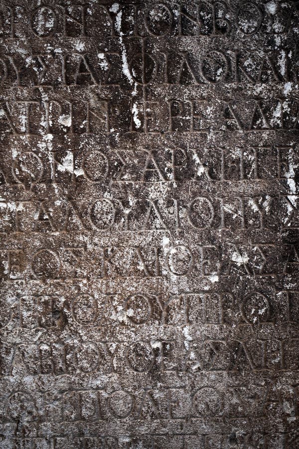 Ancient Alphabets on Marble Background Stock Photo - Image of ...