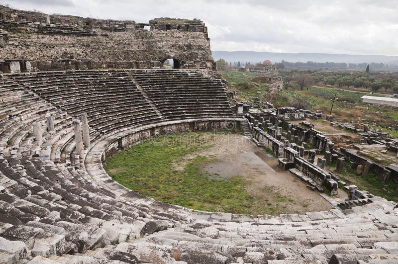 Ancient amphiteater stock photo. Image of antiquities - 38341570