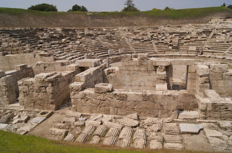 Ancient amphitheater stock photo. Image of remnants, amphitheater ...
