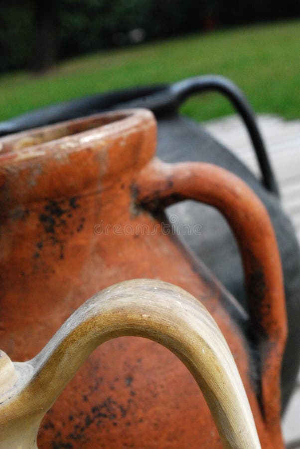 Ancient amphora handles stock image. Image of giant, knossos - 8627605
