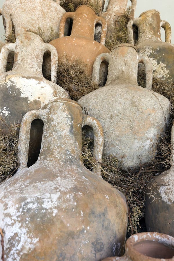 Ancient amphoras stock image. Image of historic, ancient - 34552369