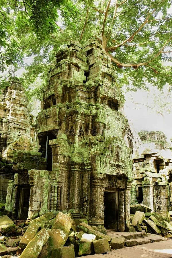Ancient Angkor Wat Stone Structures Stock Image - Image of buddhism ...