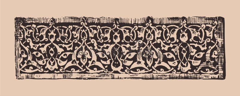 Ancient Antique Traditional Frame Ornament Stock Vector - Illustration ...