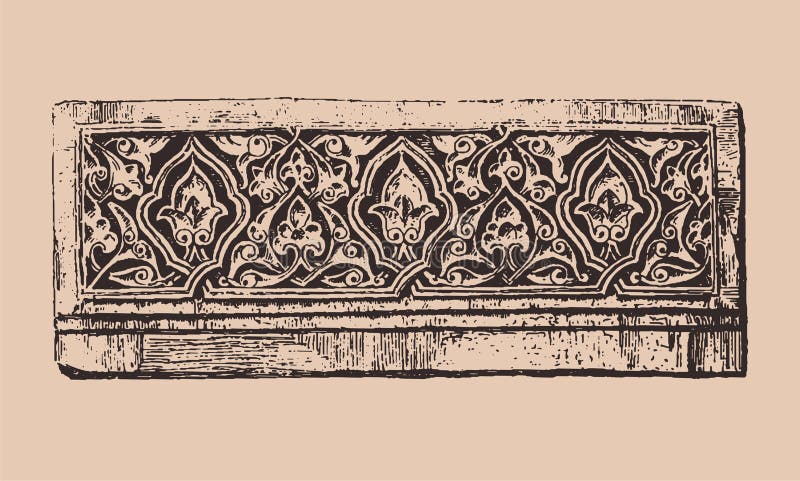 Ancient Antique Traditional Frame Ornament Stock Vector - Illustration ...