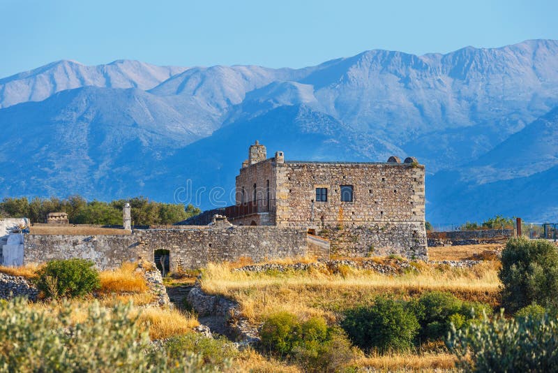 Ancient Aptera on Crete Island Stock Photo - Image of famous, church ...