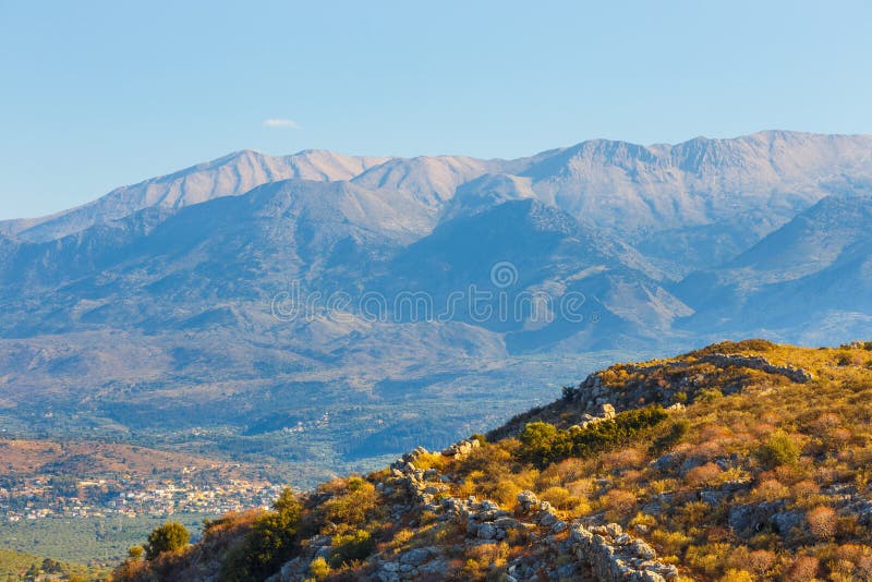 Ancient Aptera on Crete Island Stock Image - Image of castle ...