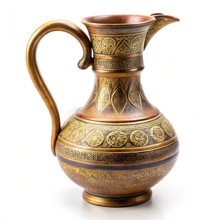 Ancient Arabian pitcher stock illustration. Illustration of cultural ...