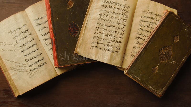 Ancient arabic book stock image. Image of paper, dark - 231225145