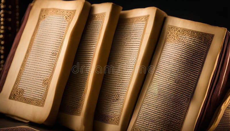 Ancient Arabic Manuscript stock illustration. Illustration of ancient ...