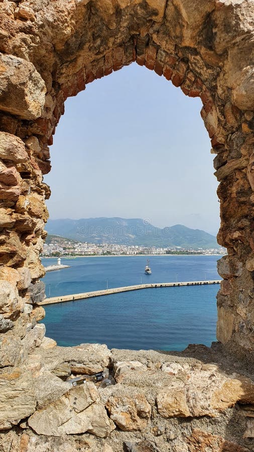 An Ancient Arc at Turkey Alania Stock Photo - Image of wall, turkey ...