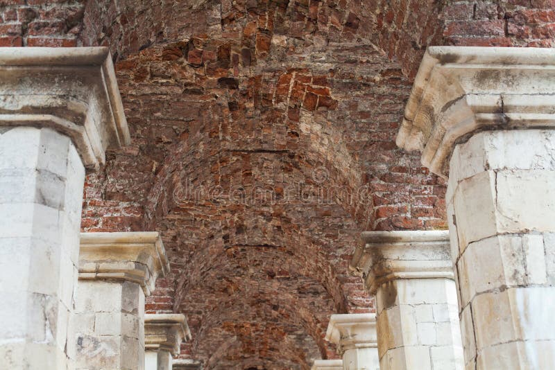 Brick Segmental Arch In Ancient Masonry Stone Wall Stock Photo - Image ...
