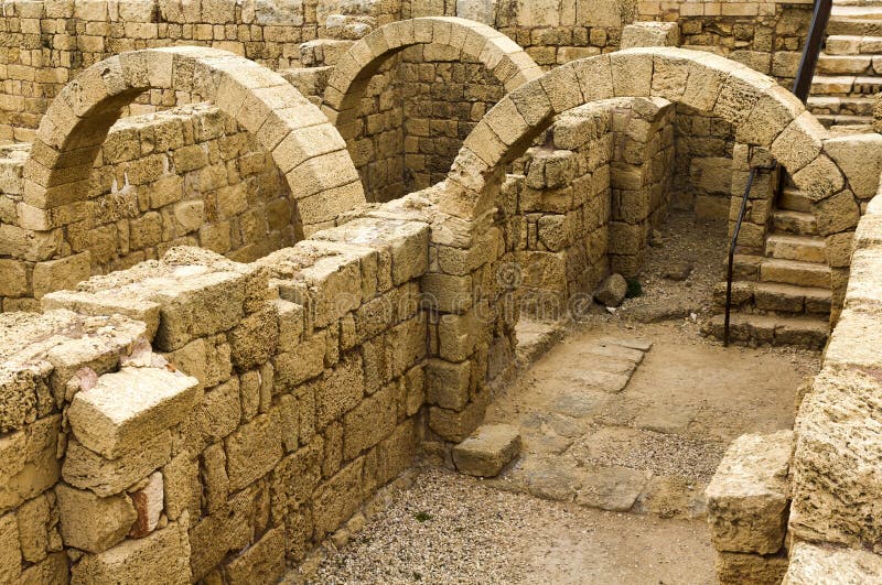 Ancient arches stock image. Image of directions, israel - 30053797