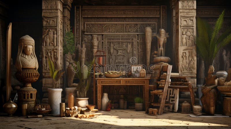 Ancient Archetypes: Relics of the Past Stock Illustration ...