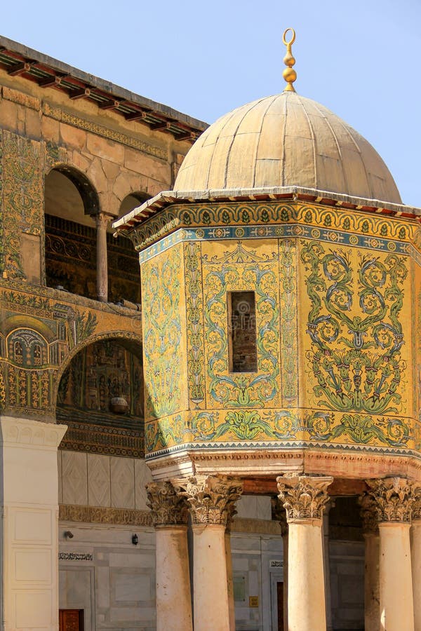 Umayyad Mosque (Great Mosque of Damascus), Syria Stock Photo - Image of ...