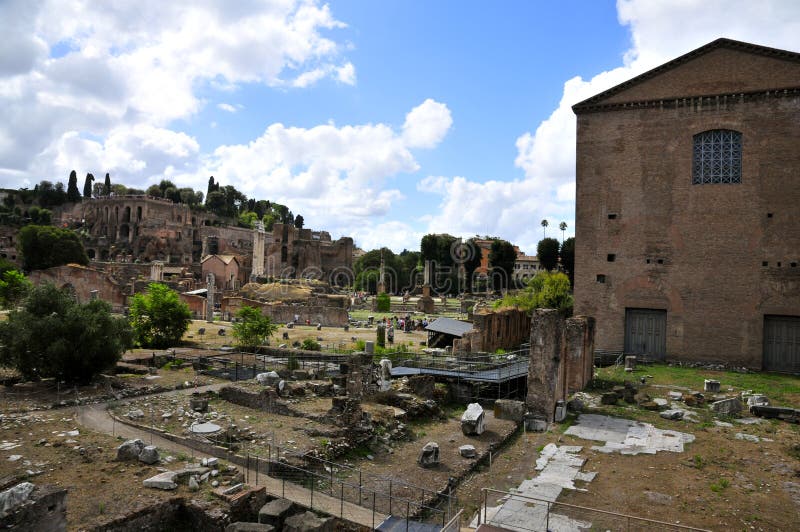 Roman Forum stock image. Image of basilica, architectural - 102796107