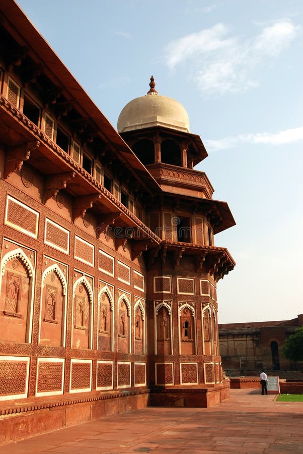 Ancient Architecture in Agra Fort of India Stock Image - Image of ...