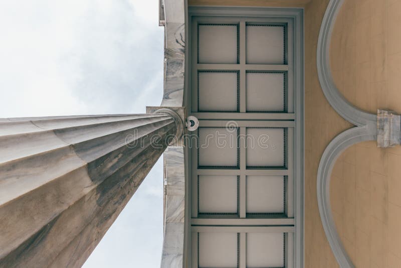 Ancient Architecture in Athens, Ancient Greek Style Marble Columns ...