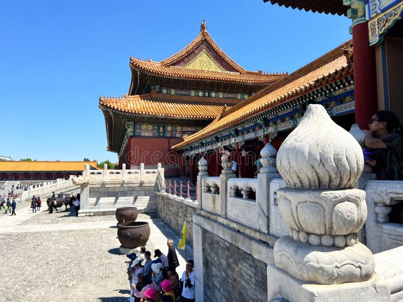 Ancient Architecture in Beijing at the Forbidden City on a Sunny Day ...