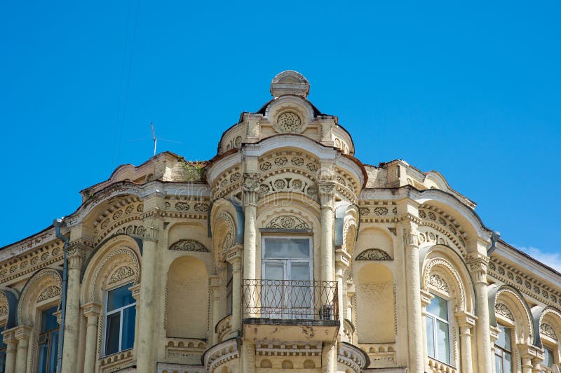 Ancient Architecture Building with Windows in Classic Style Stock Photo ...