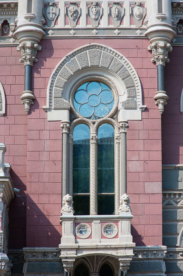 Ancient Architecture Building with Windows in Classic Style Stock Image ...