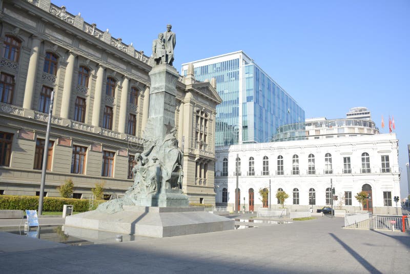 Ancient Architecture in Chile Stock Image - Image of plaza, apartment ...